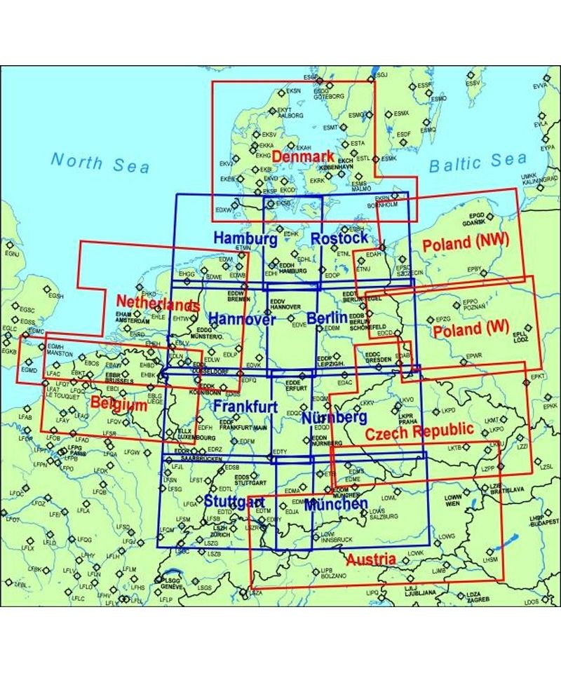 Flight Planner / Sky-Map - Chart Set ICAO Europe ( | 350124